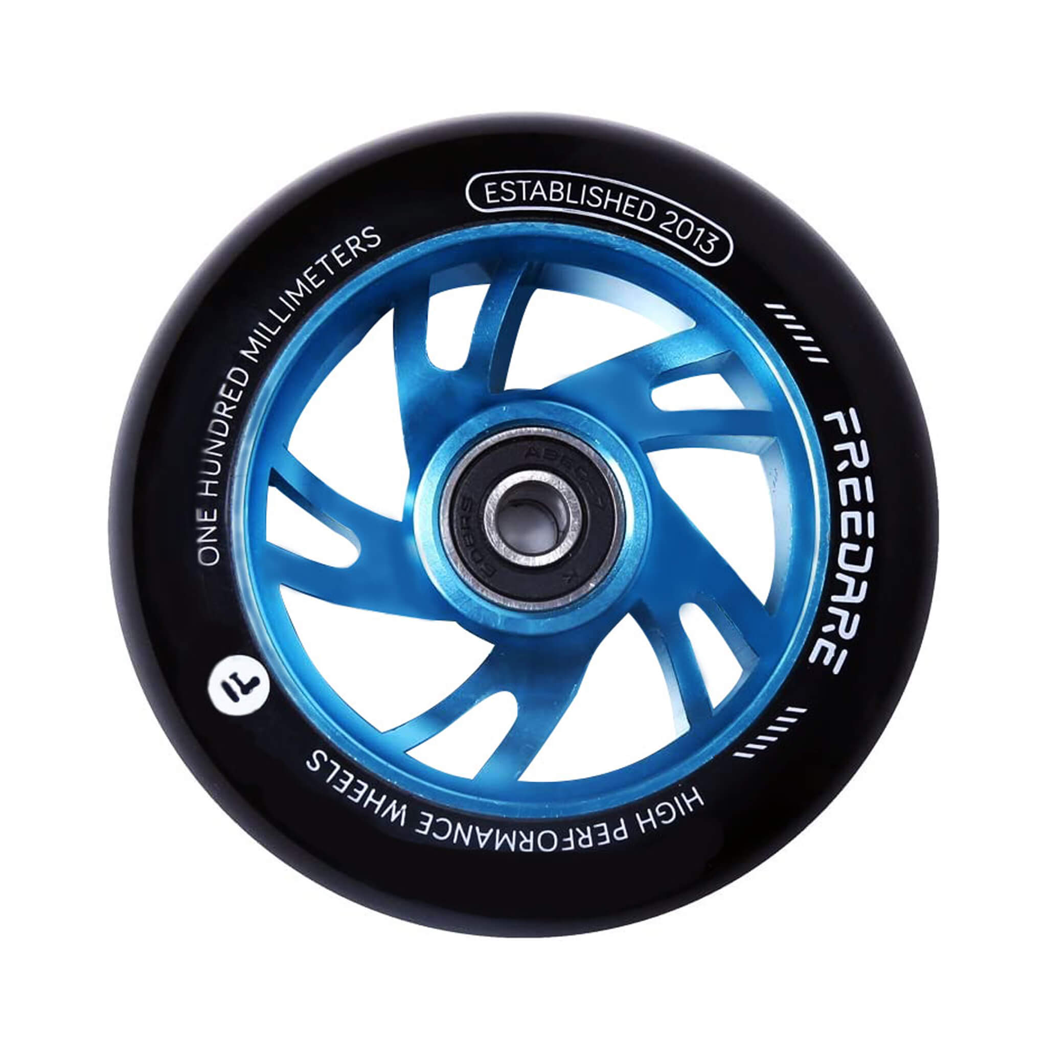 Freedare Blue Pro Scooter Wheels 100mm Pair – FREEDARESPORT